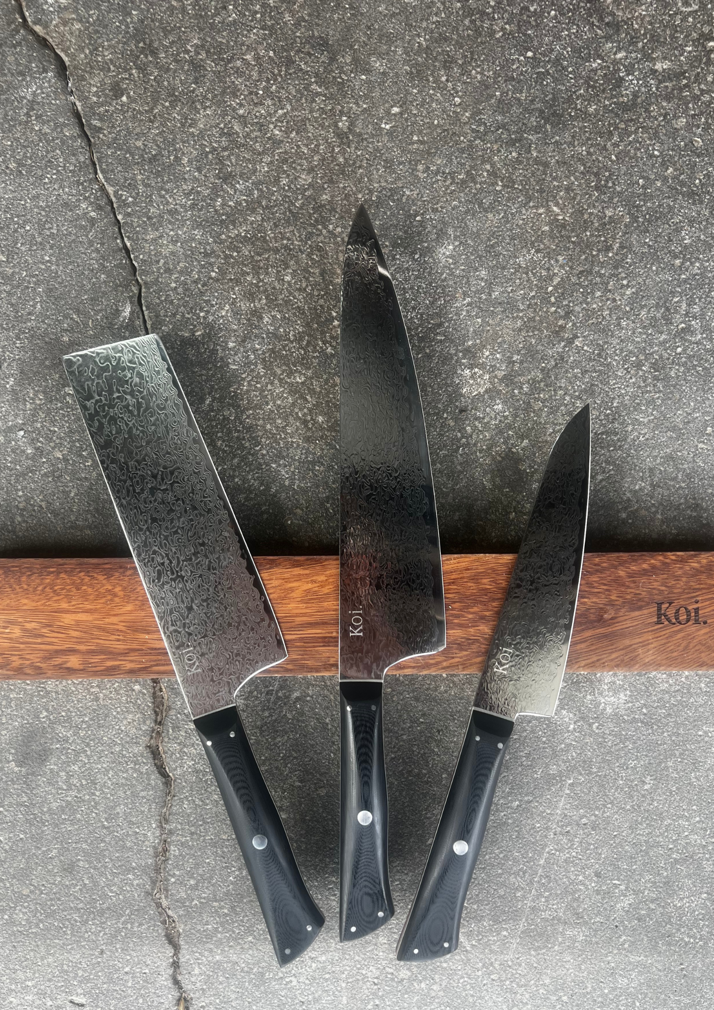 3 Knife Starter Set | "All-Purpose" | Ninja Collection by Koi Knives