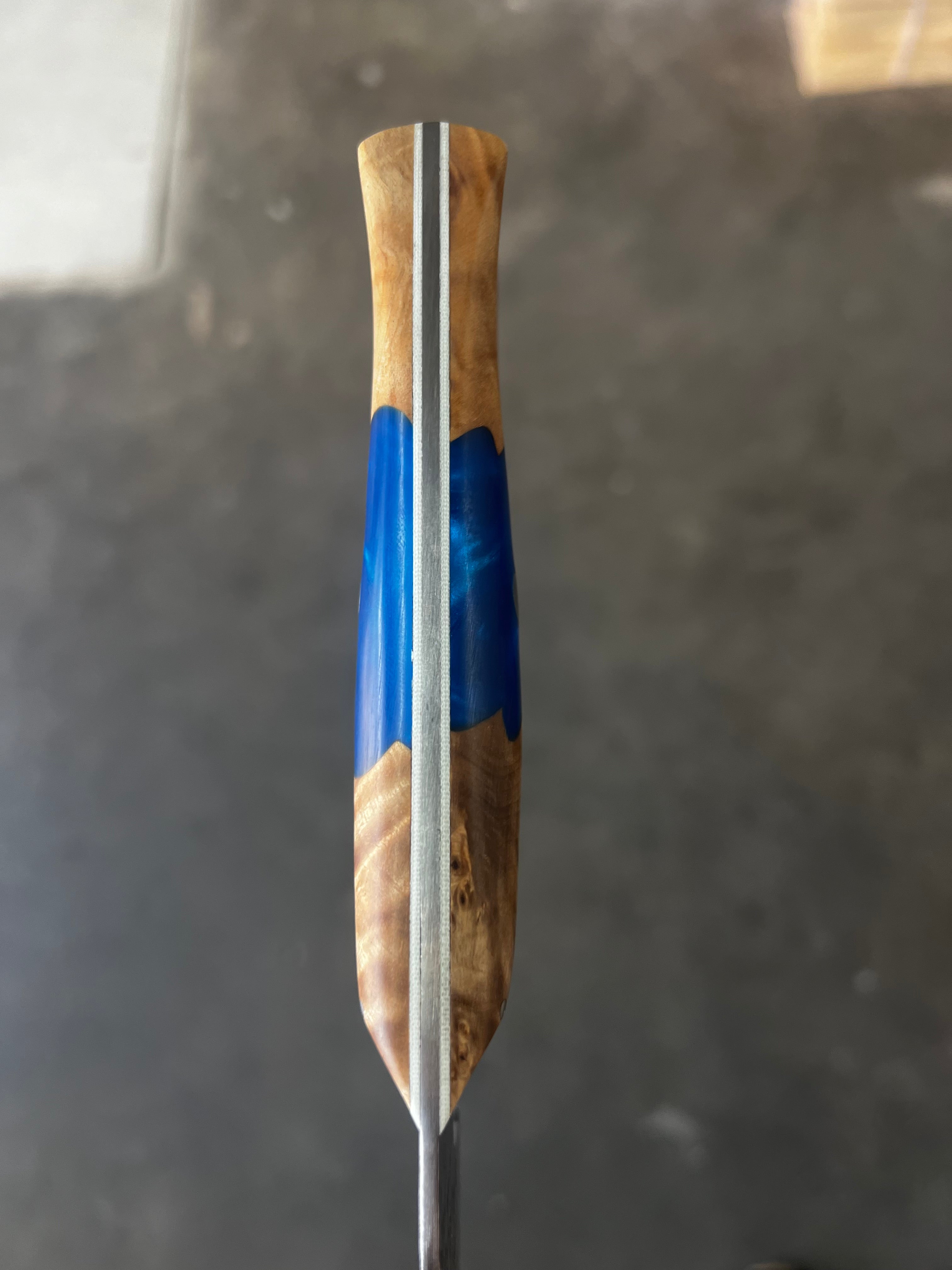 Chef's Knife | Hammered 67 | Blue Handle – Koi Knives