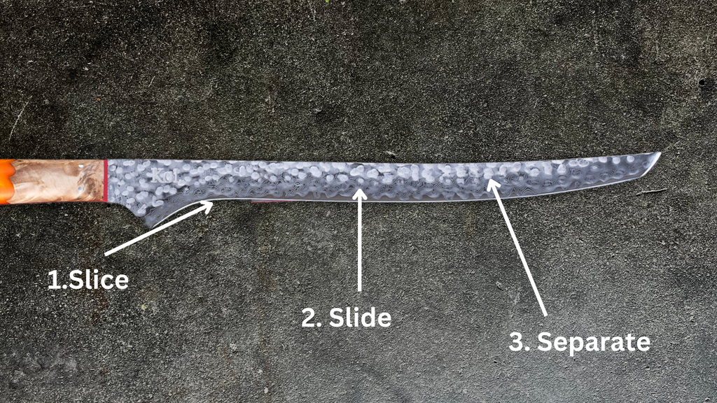 Hammered "Jamon" Slicer – Koi Knives