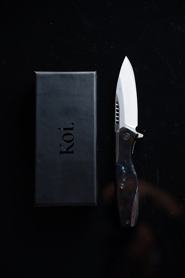 "Chris" | The Crow EDC Pocket Knife – Koi Knives