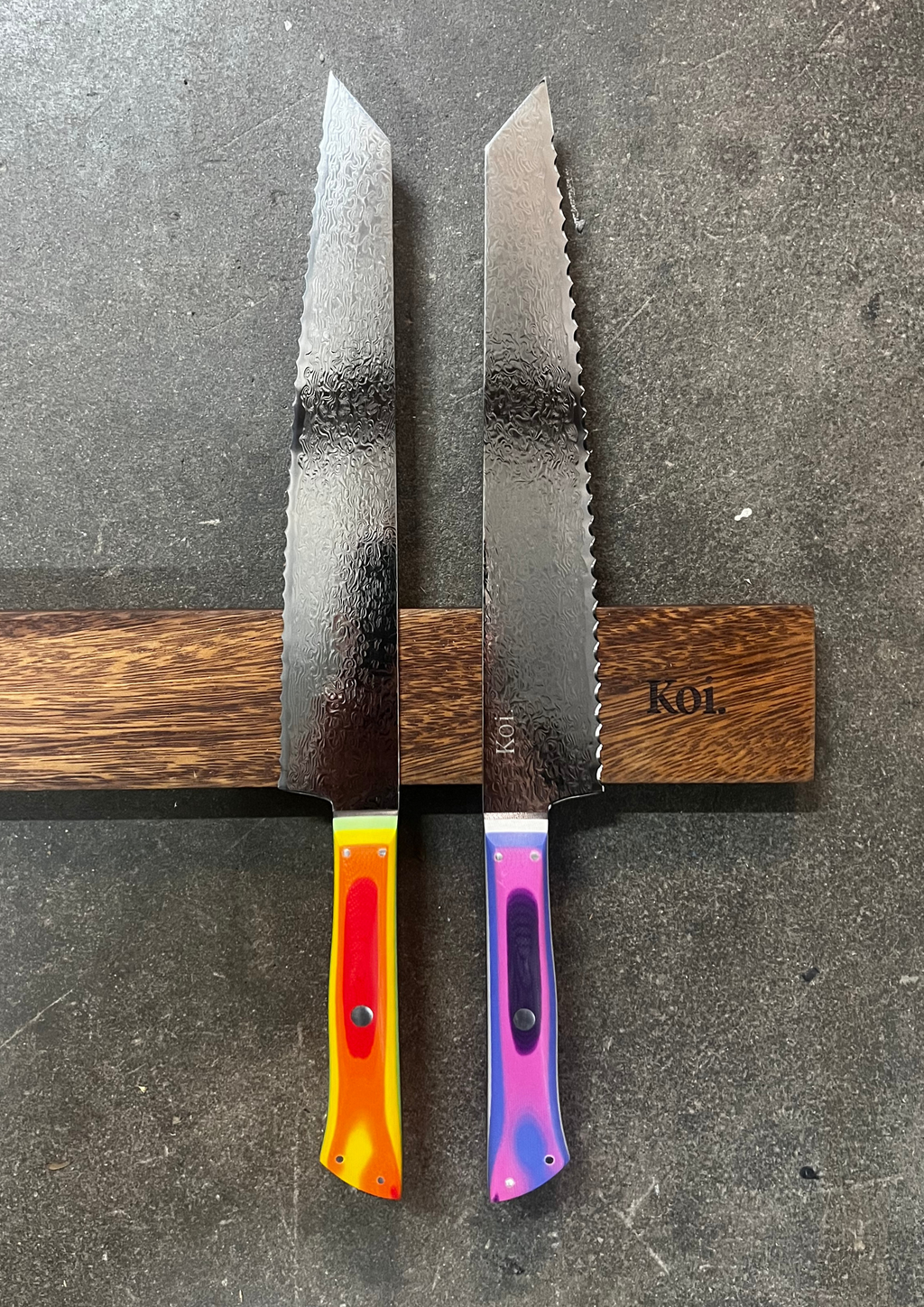 Bread Knife | "Serrated" | Rainbow Collection – Koi Knives