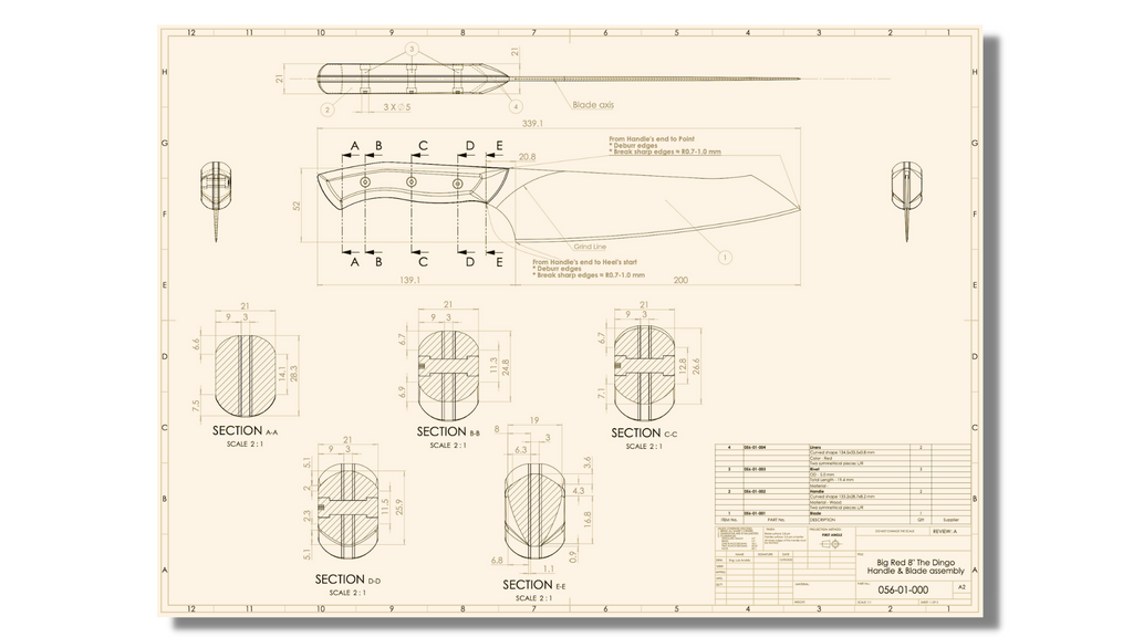 Australians Chef's Knife | The "Dingo" Knife – Koi Knives